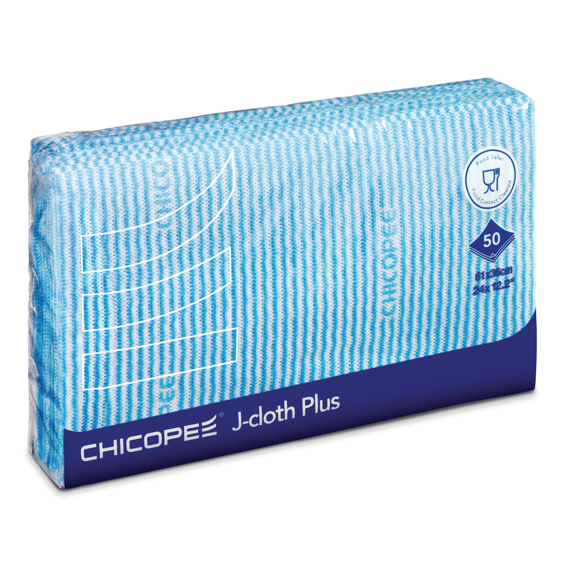 Chicopee J-Cloth Lavette Blue - Pack of 50 | Lyreco