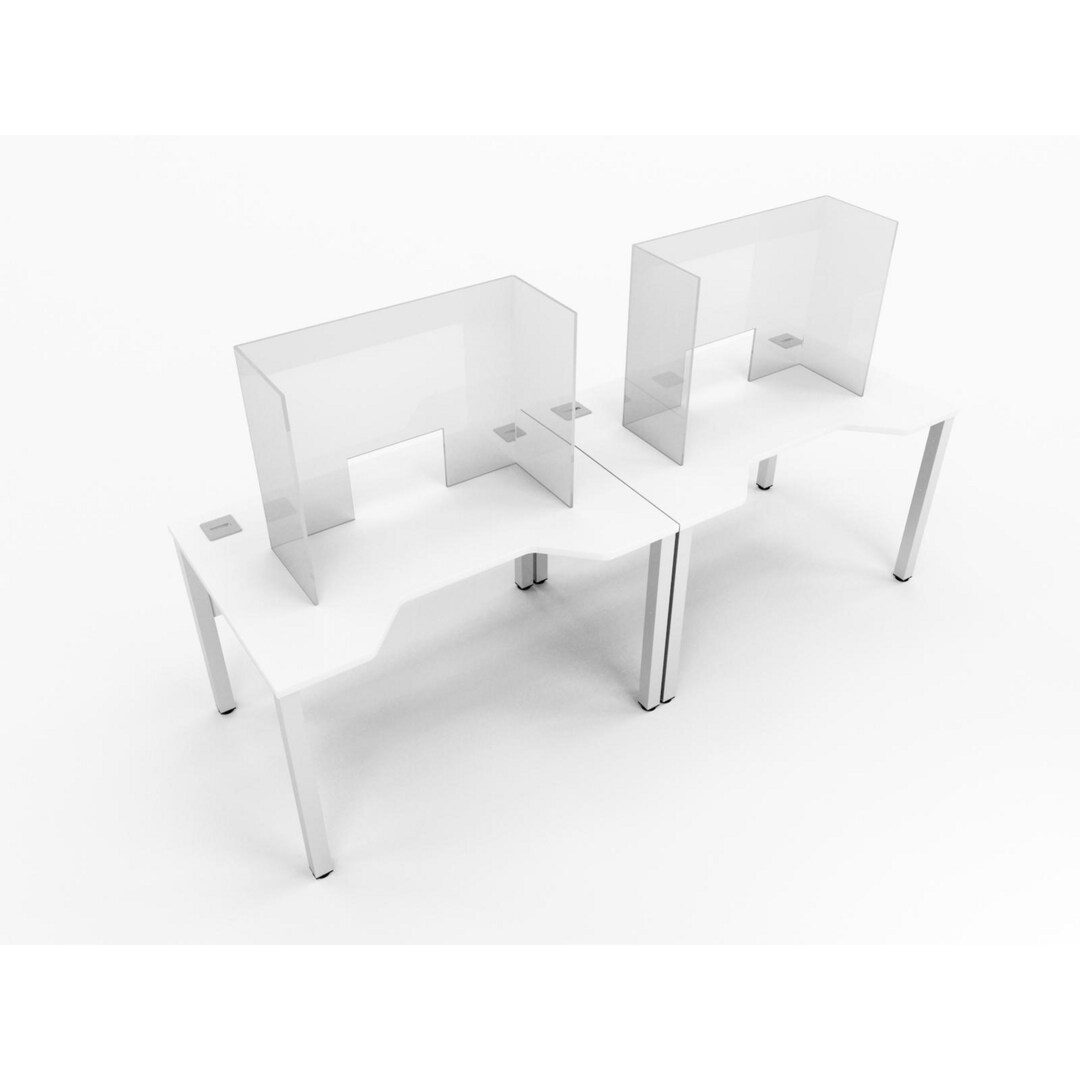 Desk Guards With Window 1200X700mm Acrylic | Lyreco