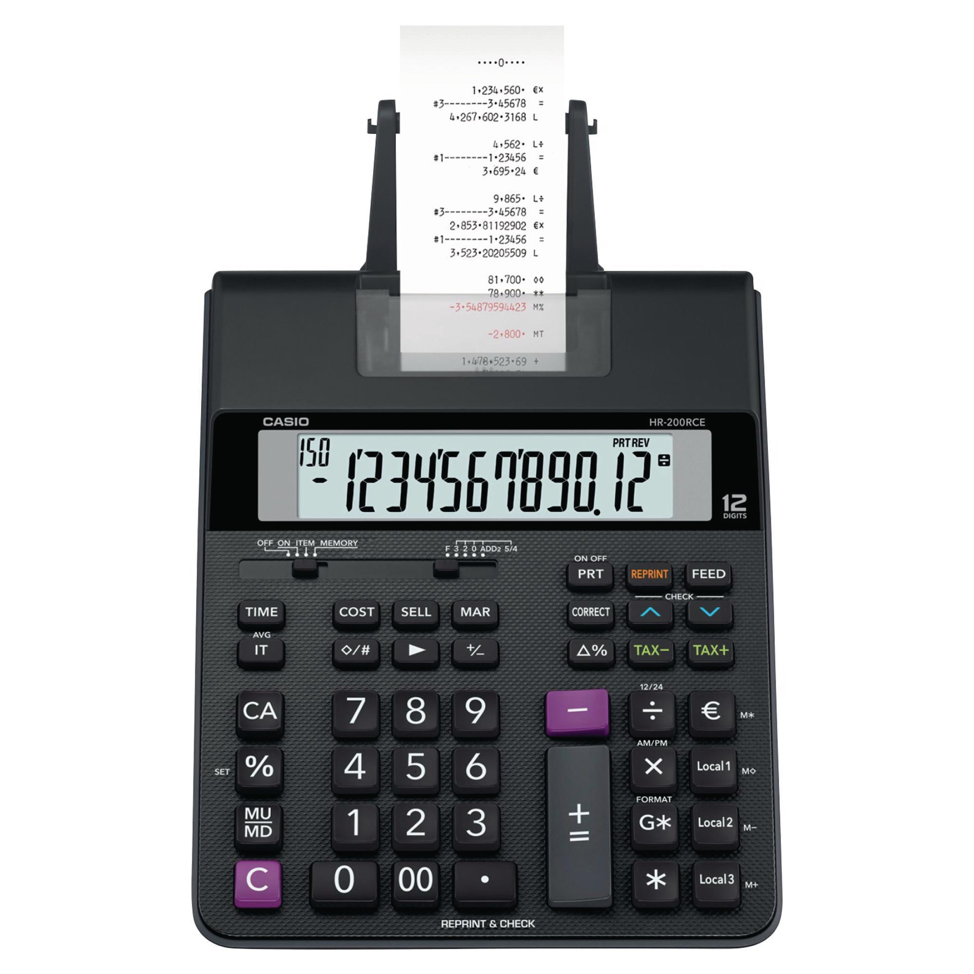 CASIO HR-200RCE PRINT CALCULATOR | Lyreco