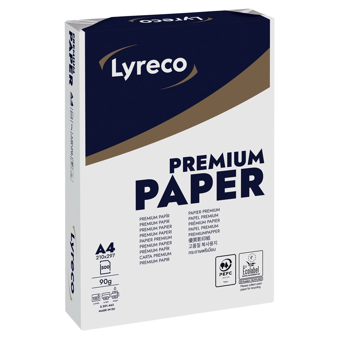 Lyreco Premium Paper A4 90gsm 500-Sheet White | Lyreco