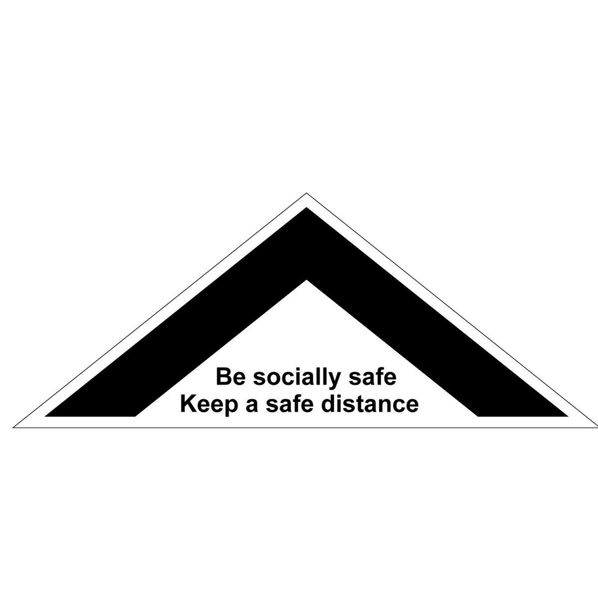 Floor Distance Chevron - Keep A Safe Distance | Lyreco