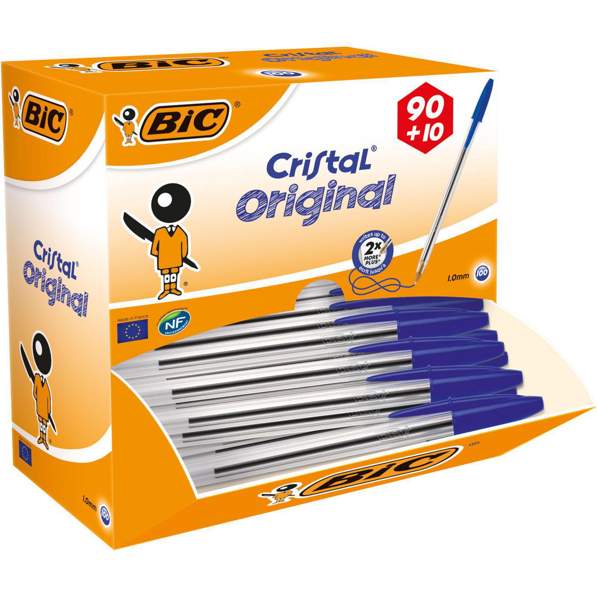 BIC Cristal Original Ballpoint Pens Med Point... | Lyreco