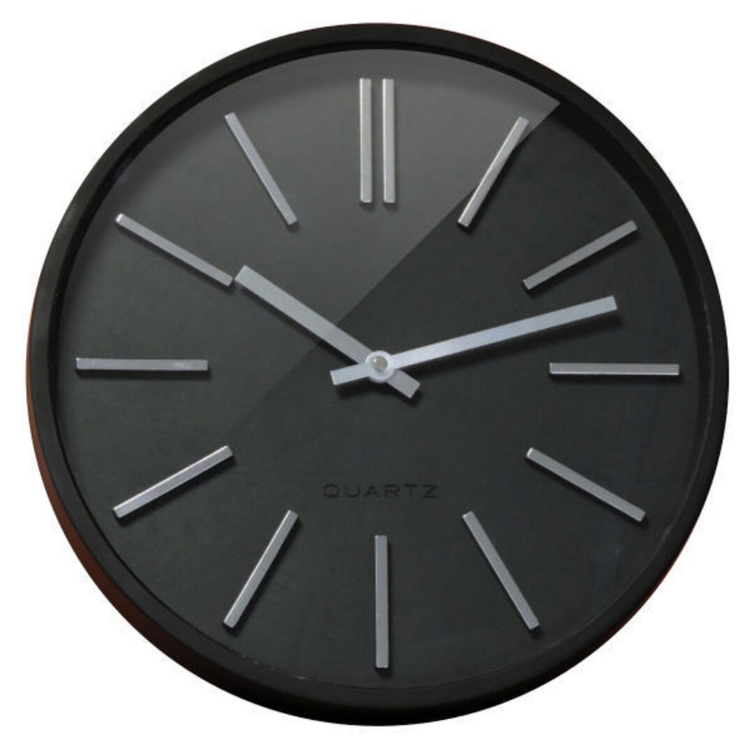 Cep Goma Silent Clock Black 350mm | Lyreco