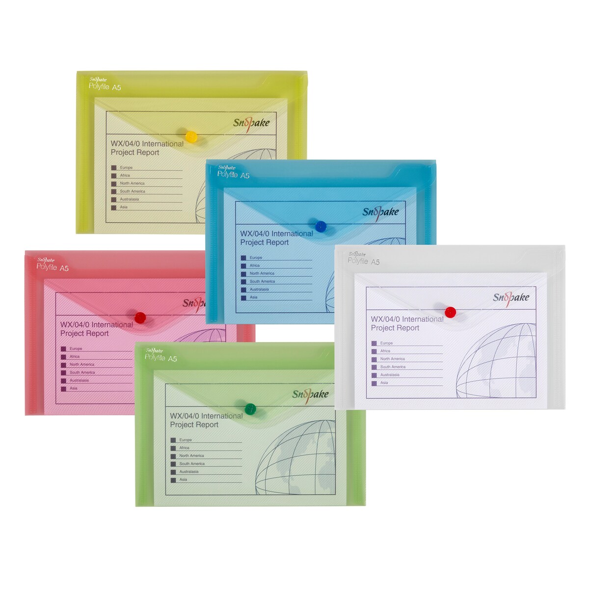 PK5 Snopake Polyfile A5 Classic Assorted | Lyreco