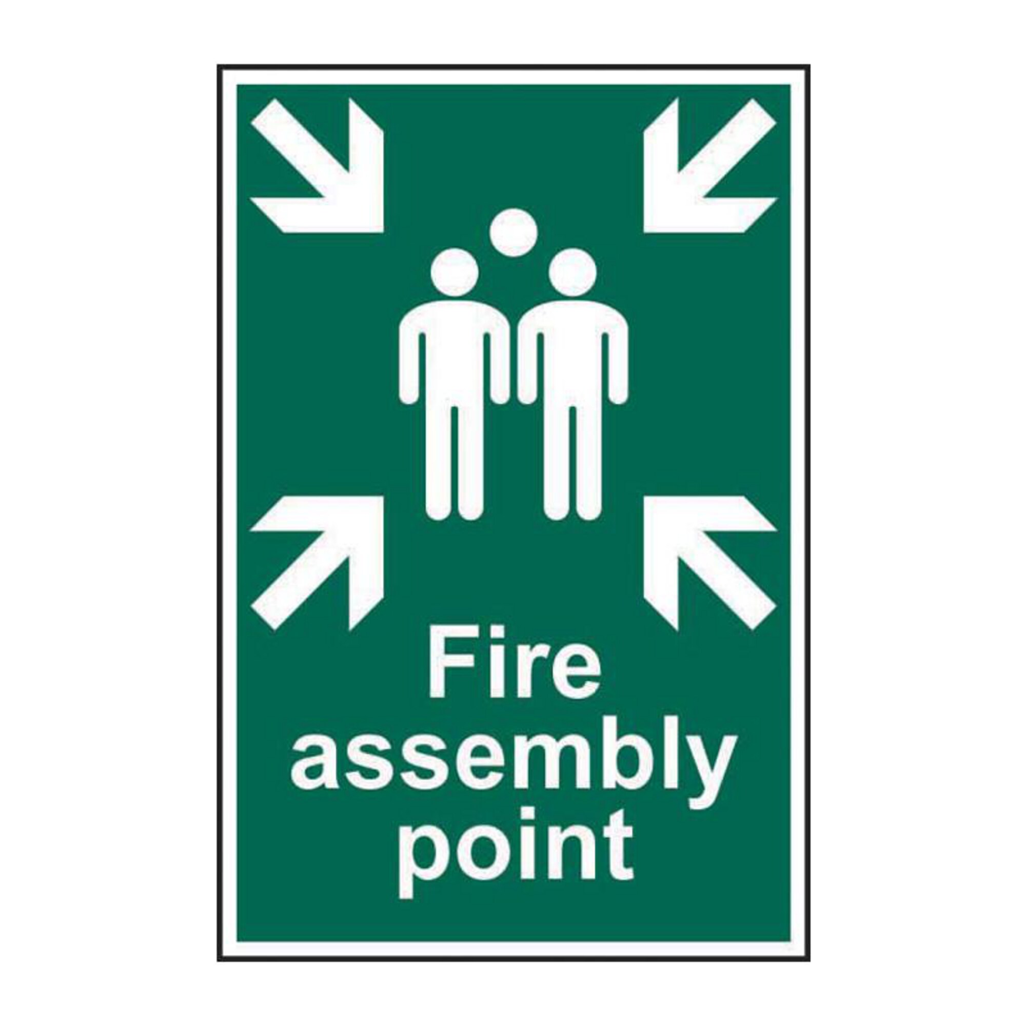 Fire Assembly Point' Sign - 1.2mm Self... | Lyreco