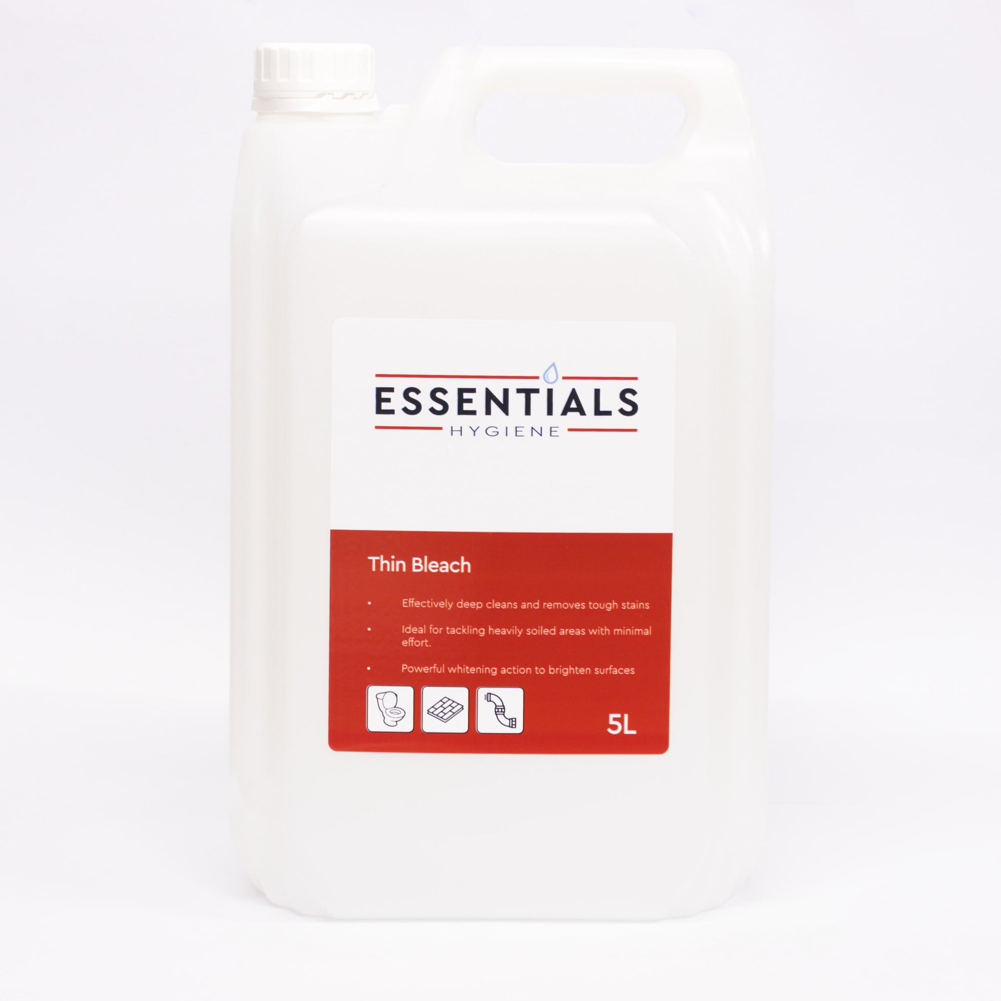 Essentials Hygiene Thin Bleach 5 Litre | Lyreco