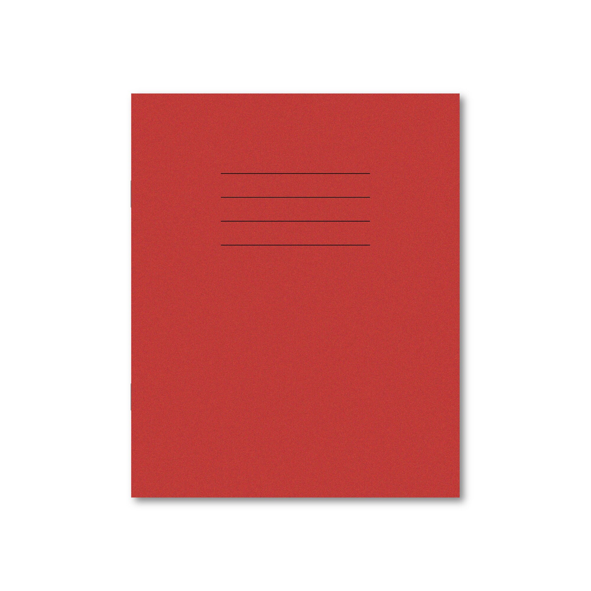 Exercise Book 12mm Ruled 48 Pages 203x165 Red -... | Lyreco